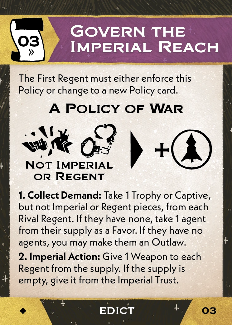 Leder Card Library - Govern the Imperial Reach