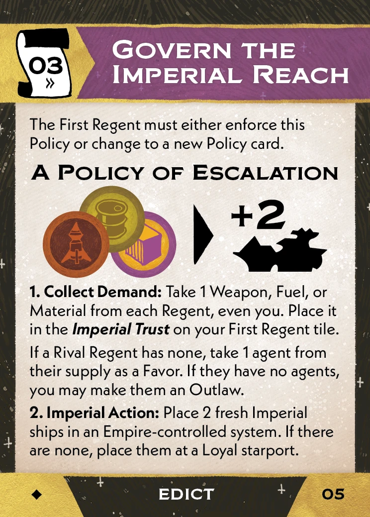 Leder Card Library - Govern the Imperial Reach