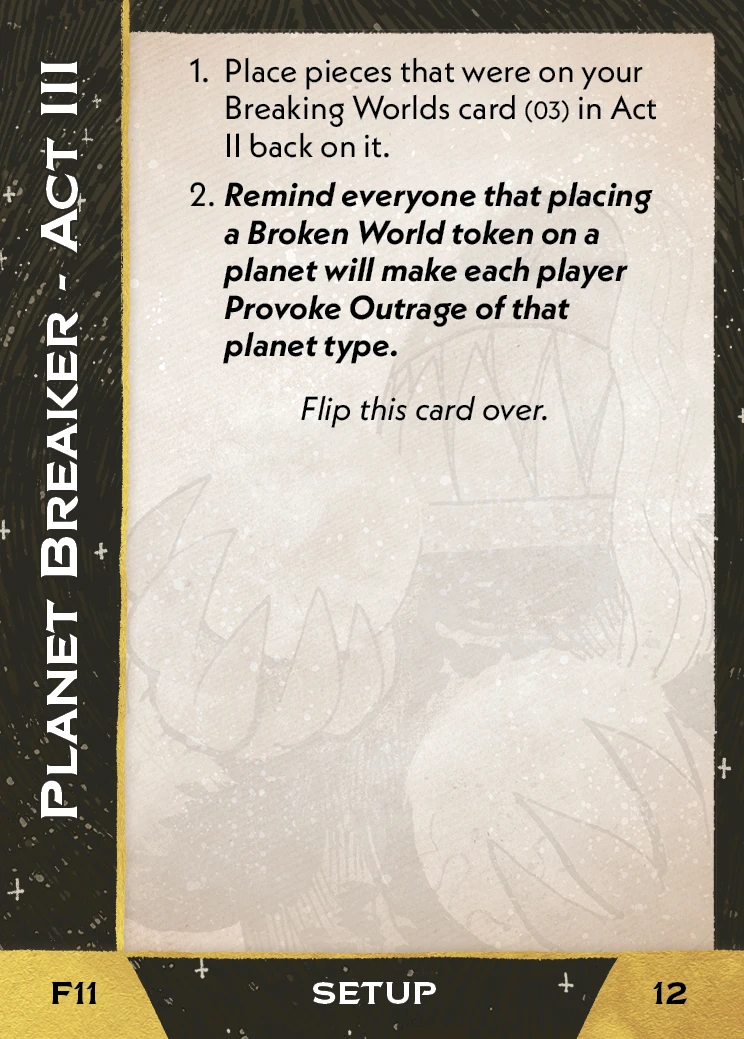 Leder Card Library - Planet Breaker Act III Setup
