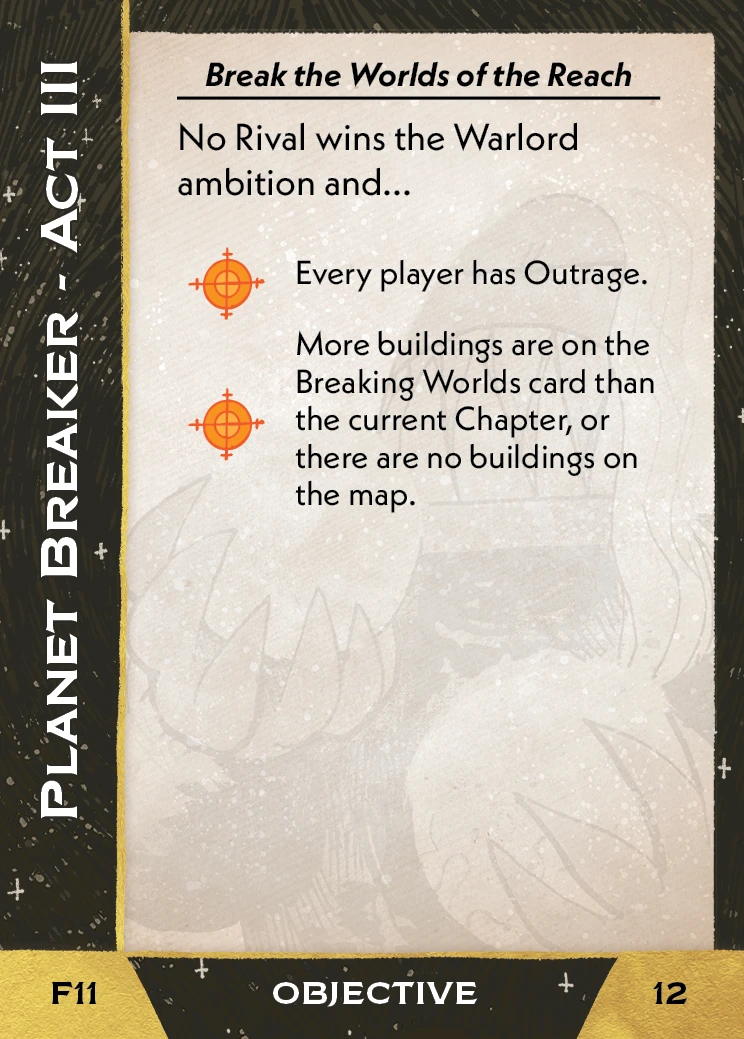 Leder Card Library - Planet Breaker Act III Objective