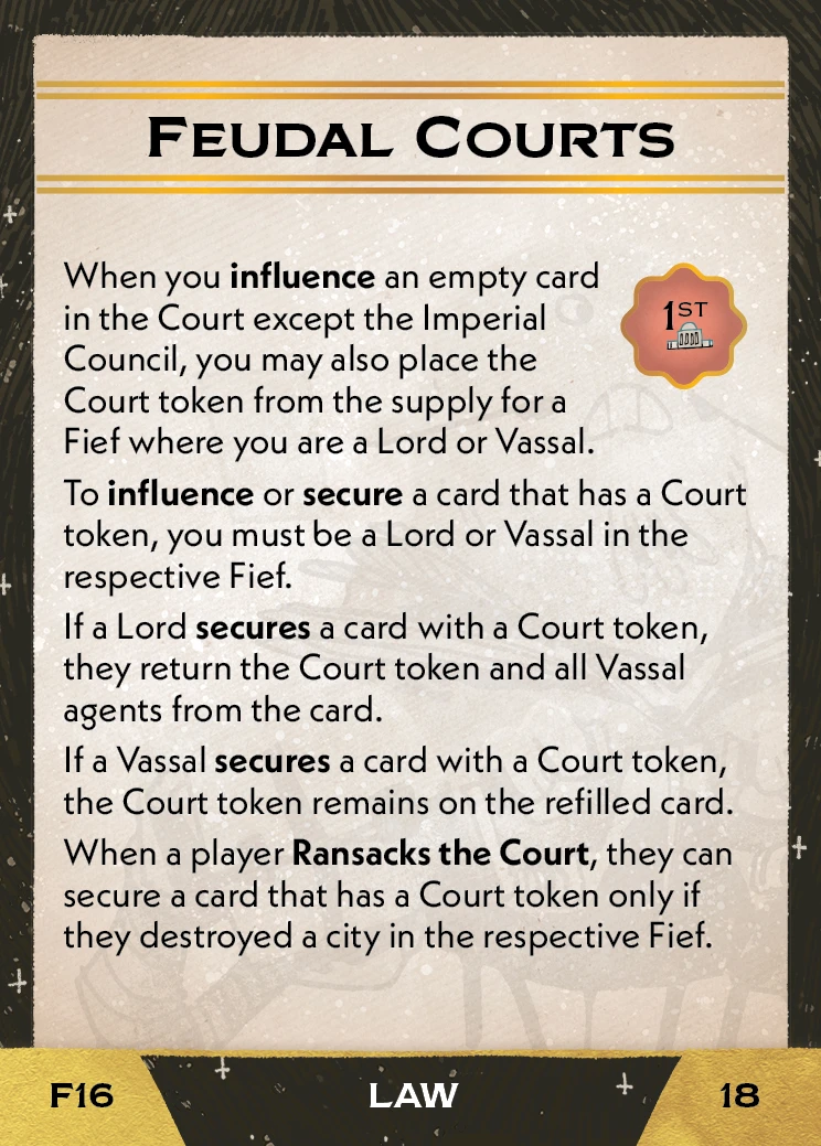 Leder Card Library - Feudal Courts
