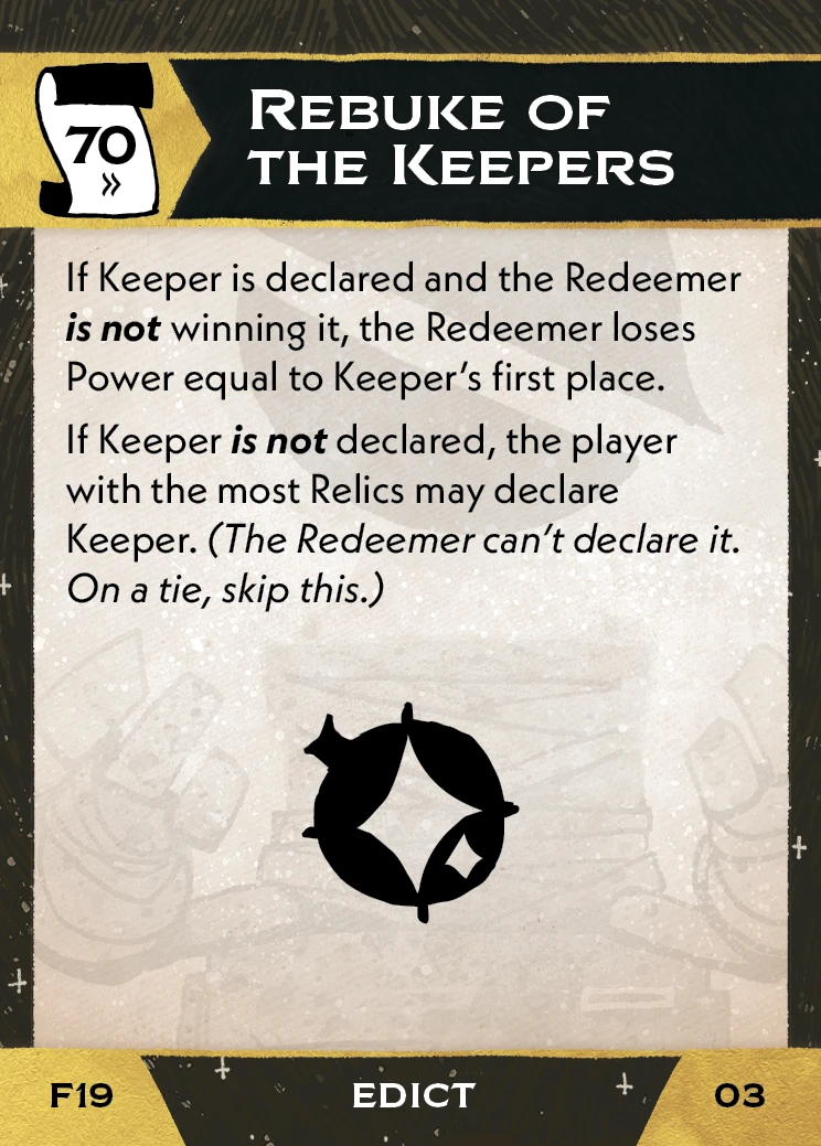 Leder Card Library - Rebuke of the Keepers