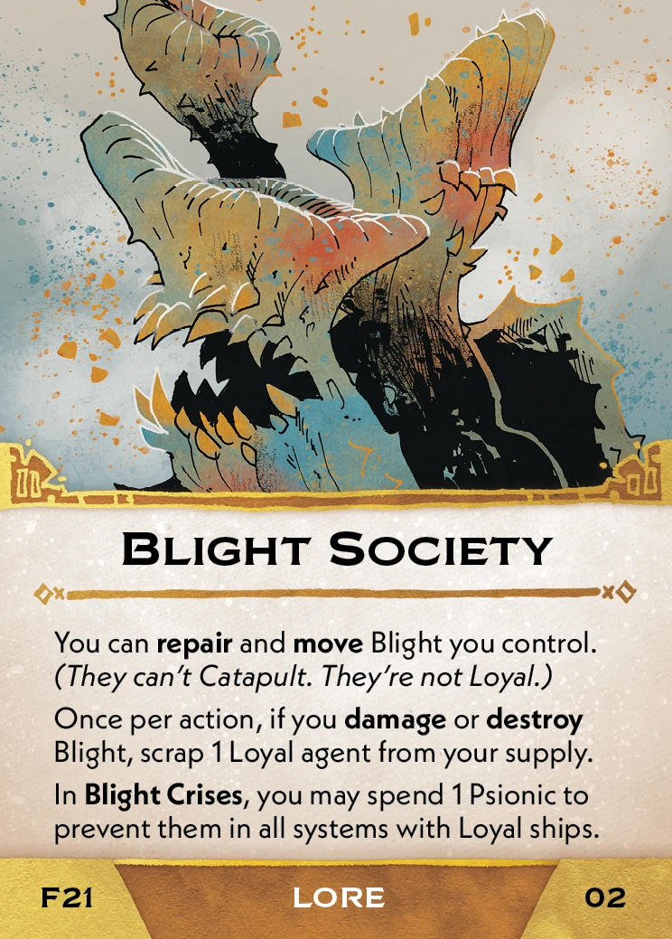 Leder Card Library - Blight Society