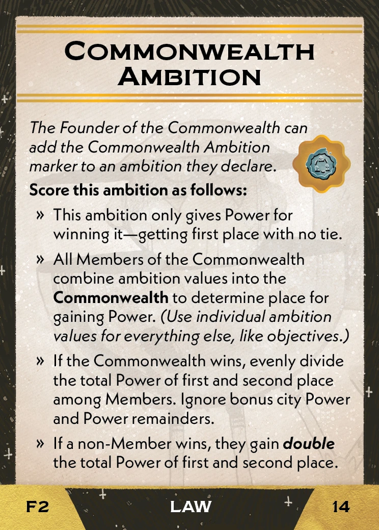 Leder Card Library - Commonwealth Ambition