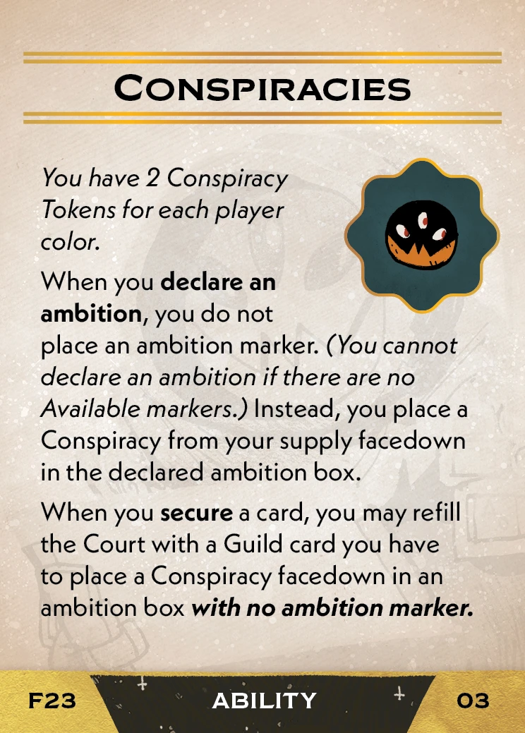 Leder Card Library - Conspiracies