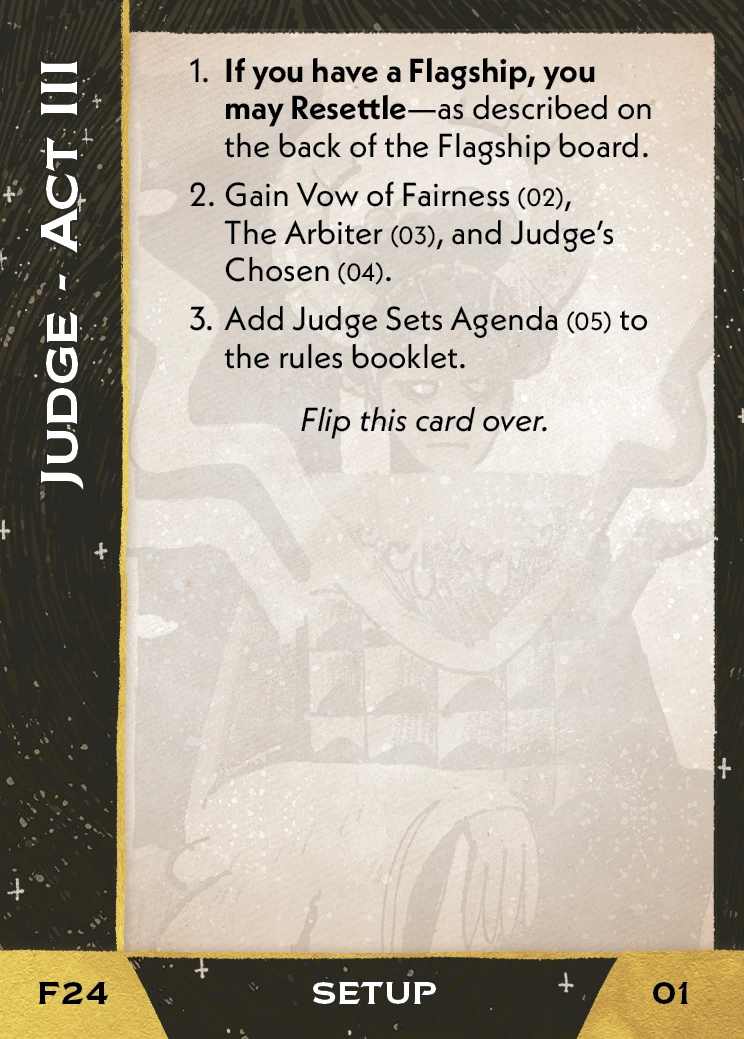 Leder Card Library - Judge Act III Setup