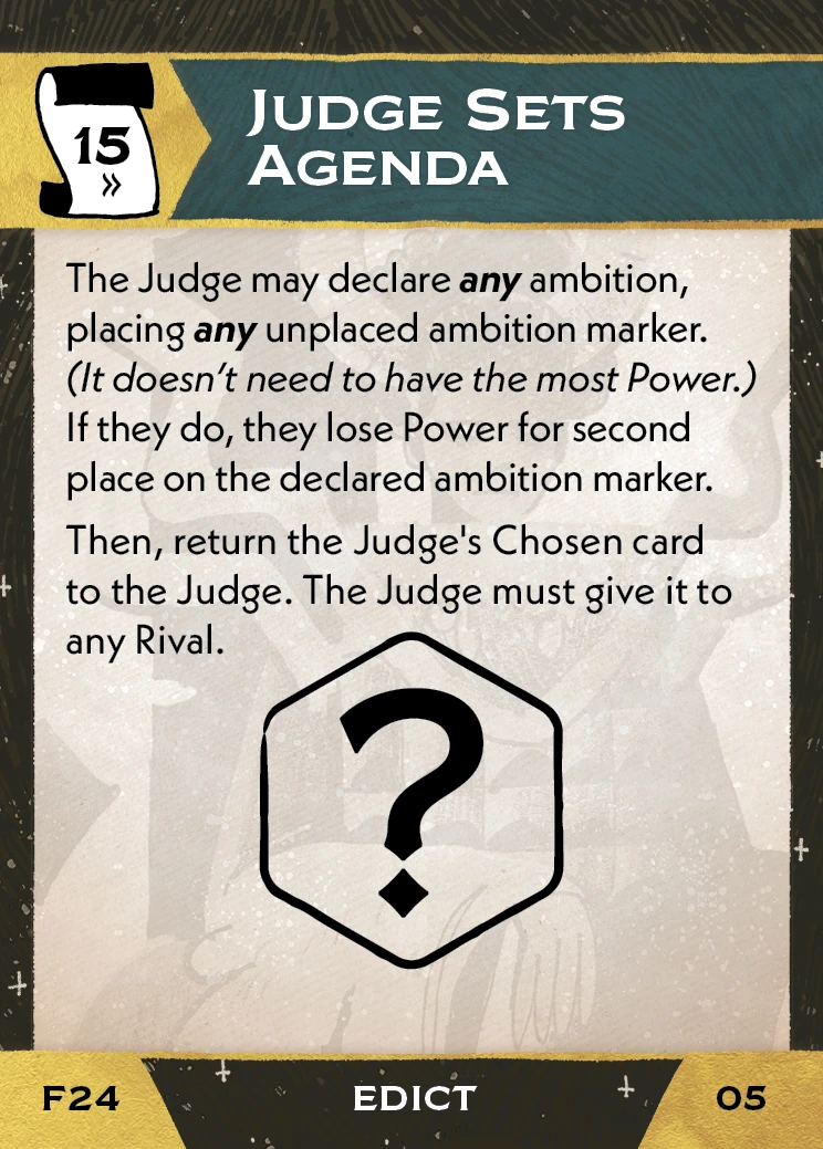 Leder Card Library - Judge Sets Agenda