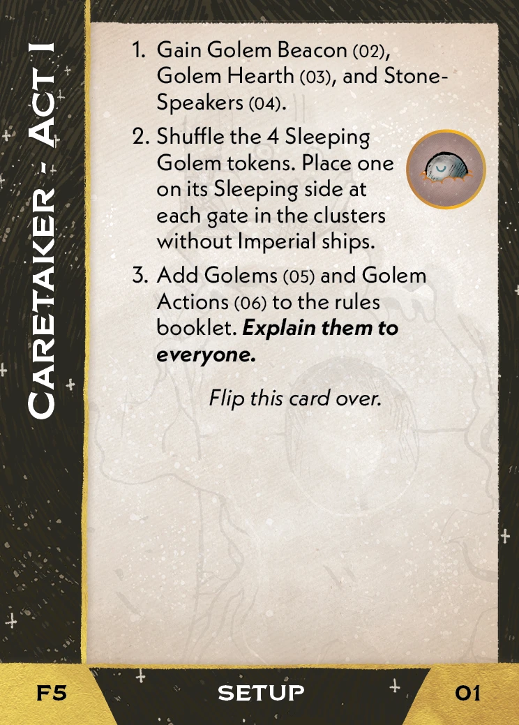 Leder Card Library - Caretaker Act I Setup