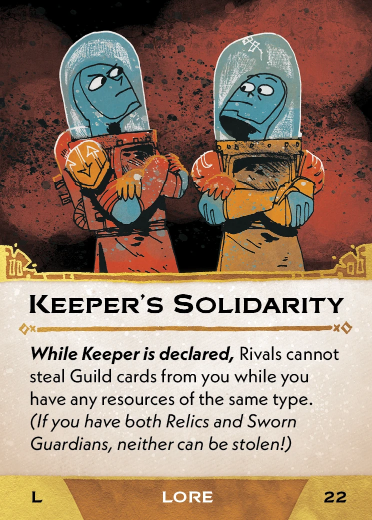 Leder Card Library - Keeper's Solidarity