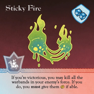 Leder Card Library - Sticky Fire