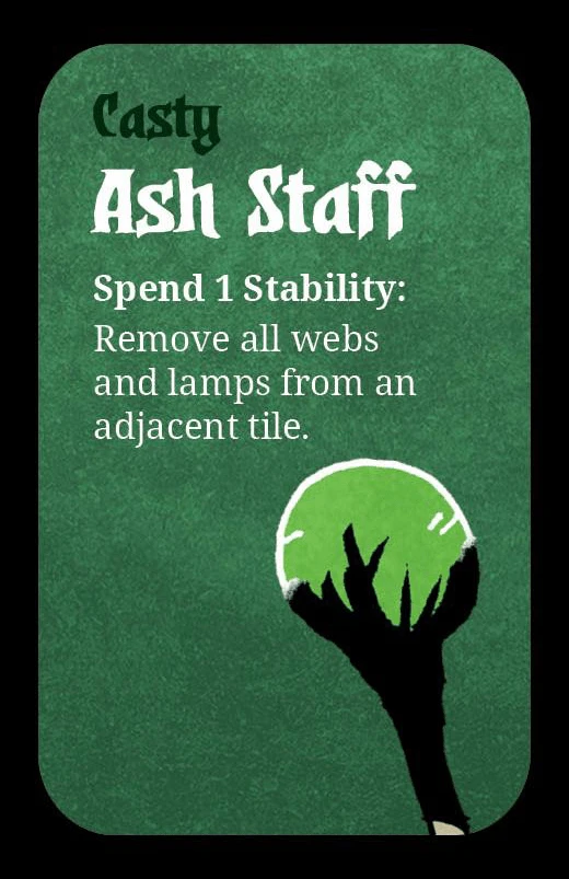 Leder Card Library - Ash Staff